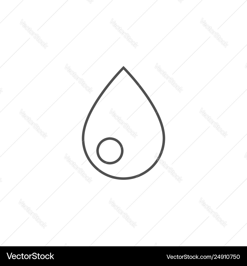Drop icon Royalty Free Vector Image - VectorStock
