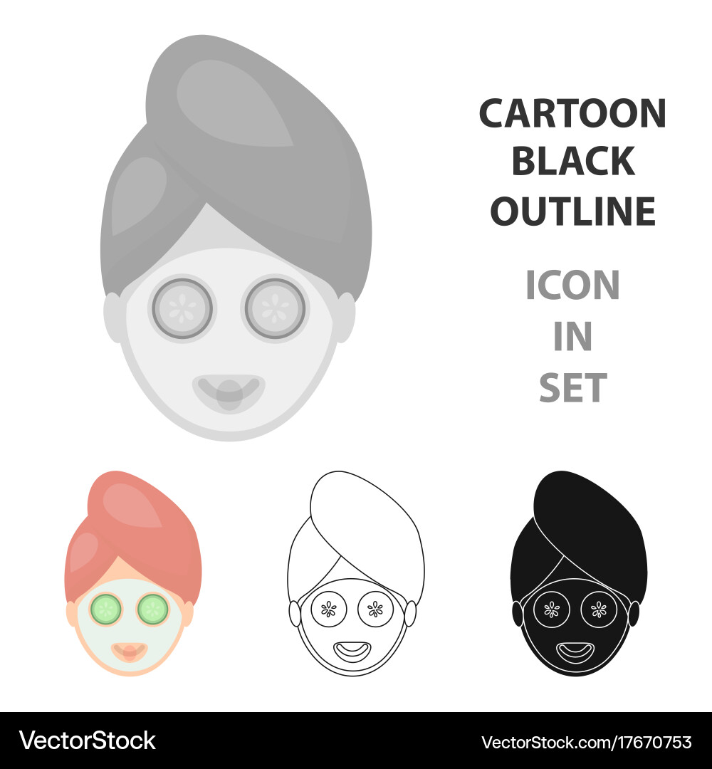 Spa mask icon of for web Royalty Free Vector Image