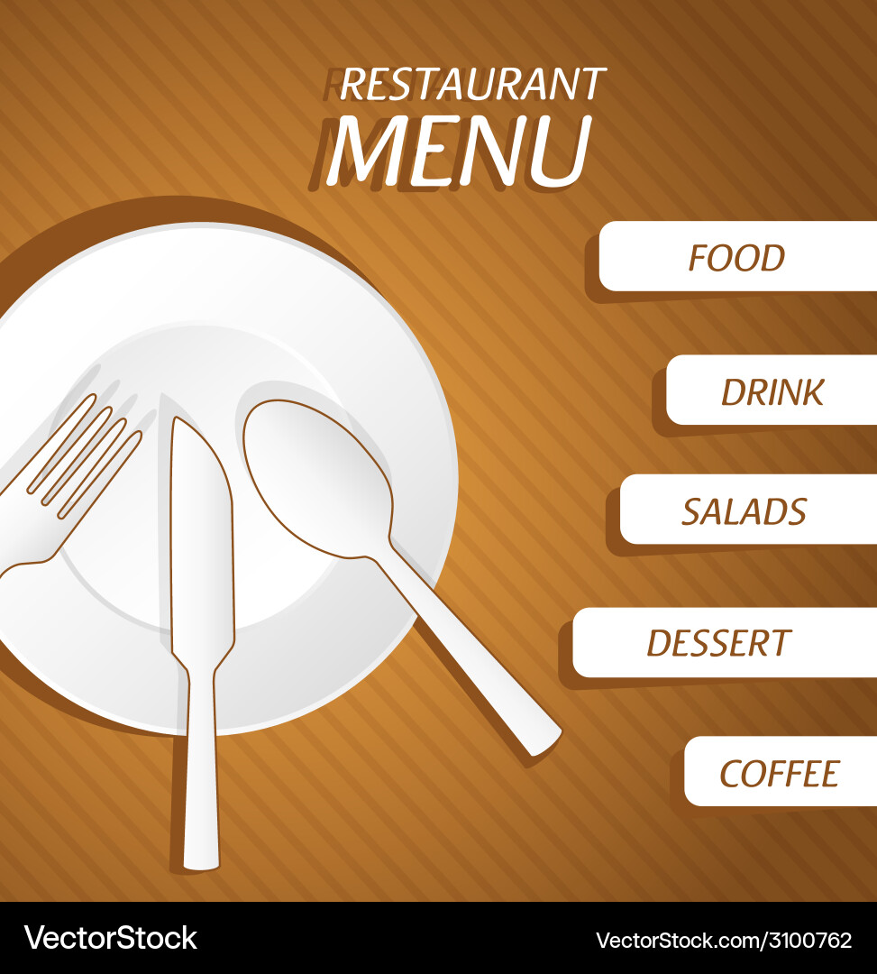 Menu Ppt Backgrounds Restaurant