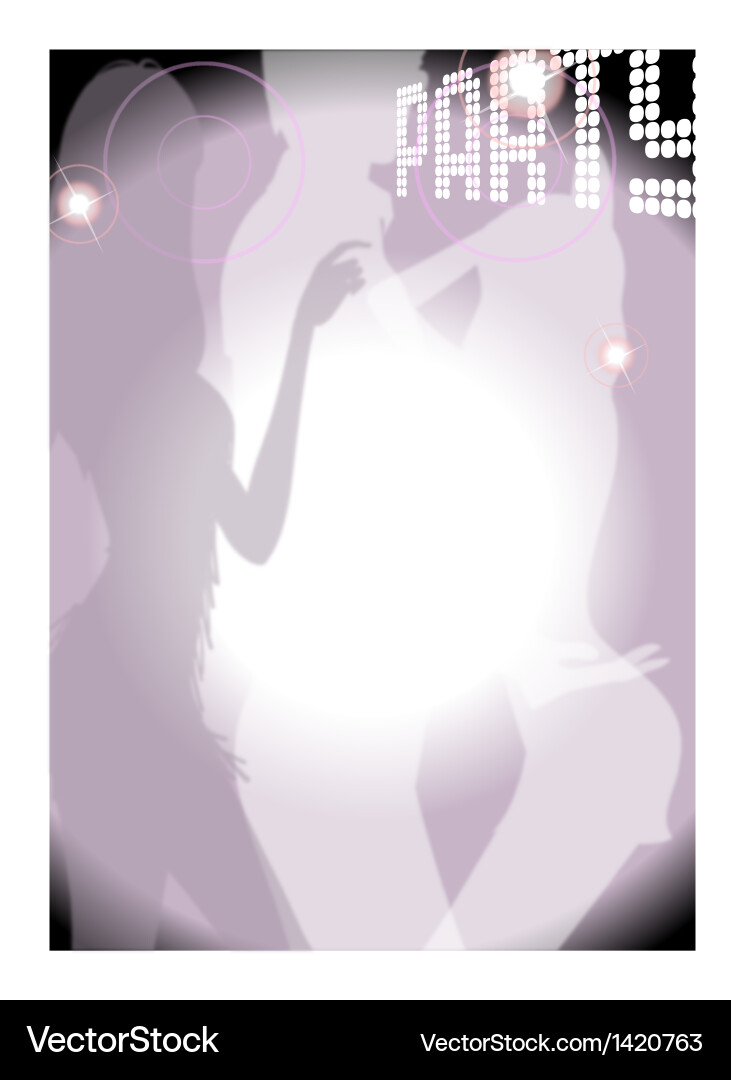 Party dance background Royalty Free Vector Image