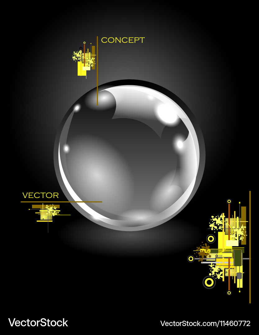Realistic sphere Royalty Free Vector Image - VectorStock