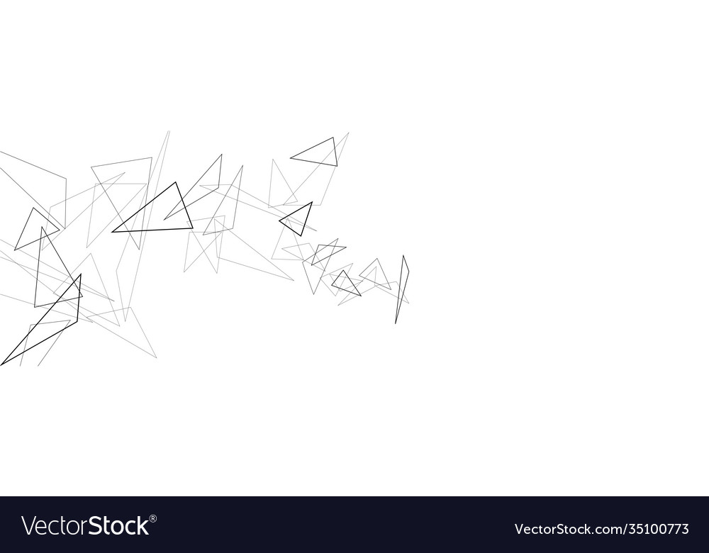 Abstract triangular background on white Royalty Free Vector