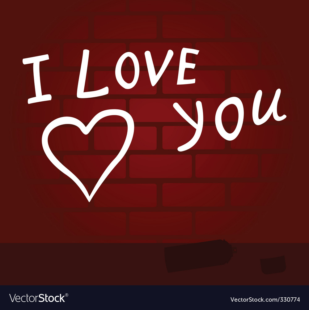 Love Inscription Royalty Free Vector Image Vectorstock