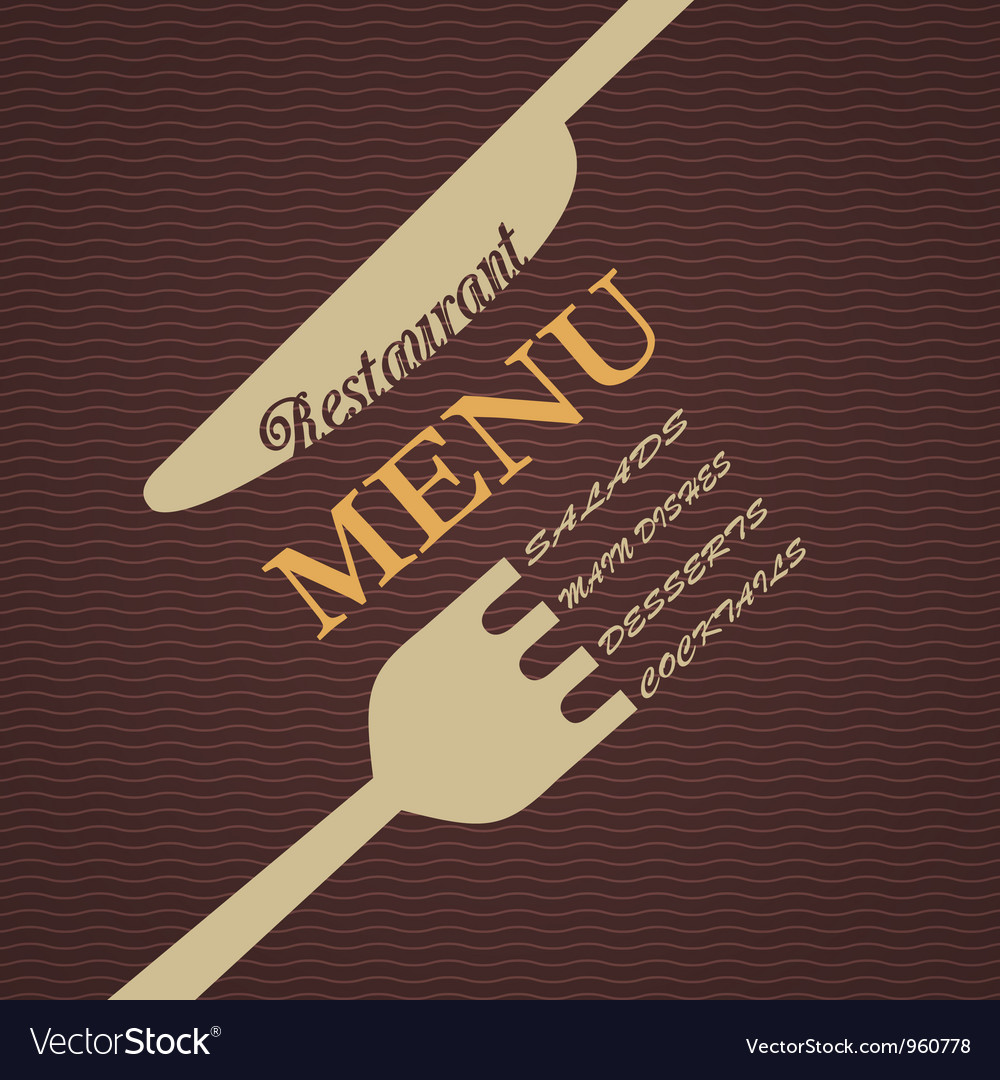 Restaurant menu design Royalty Free Vector Image