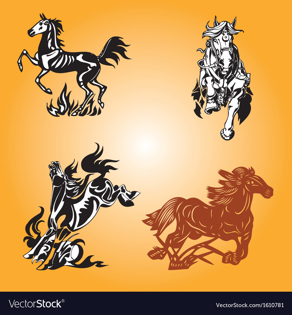 Horses & Ponies Free Vector Graphics | Everypixel