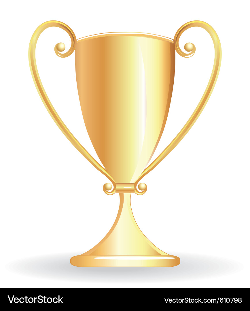 Champion cup Royalty Free Vector Image - VectorStock