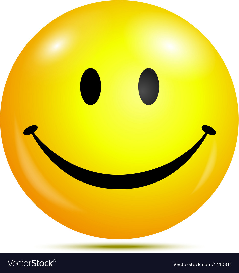 Happy Smiley Emoticon Royalty Free Vector Image