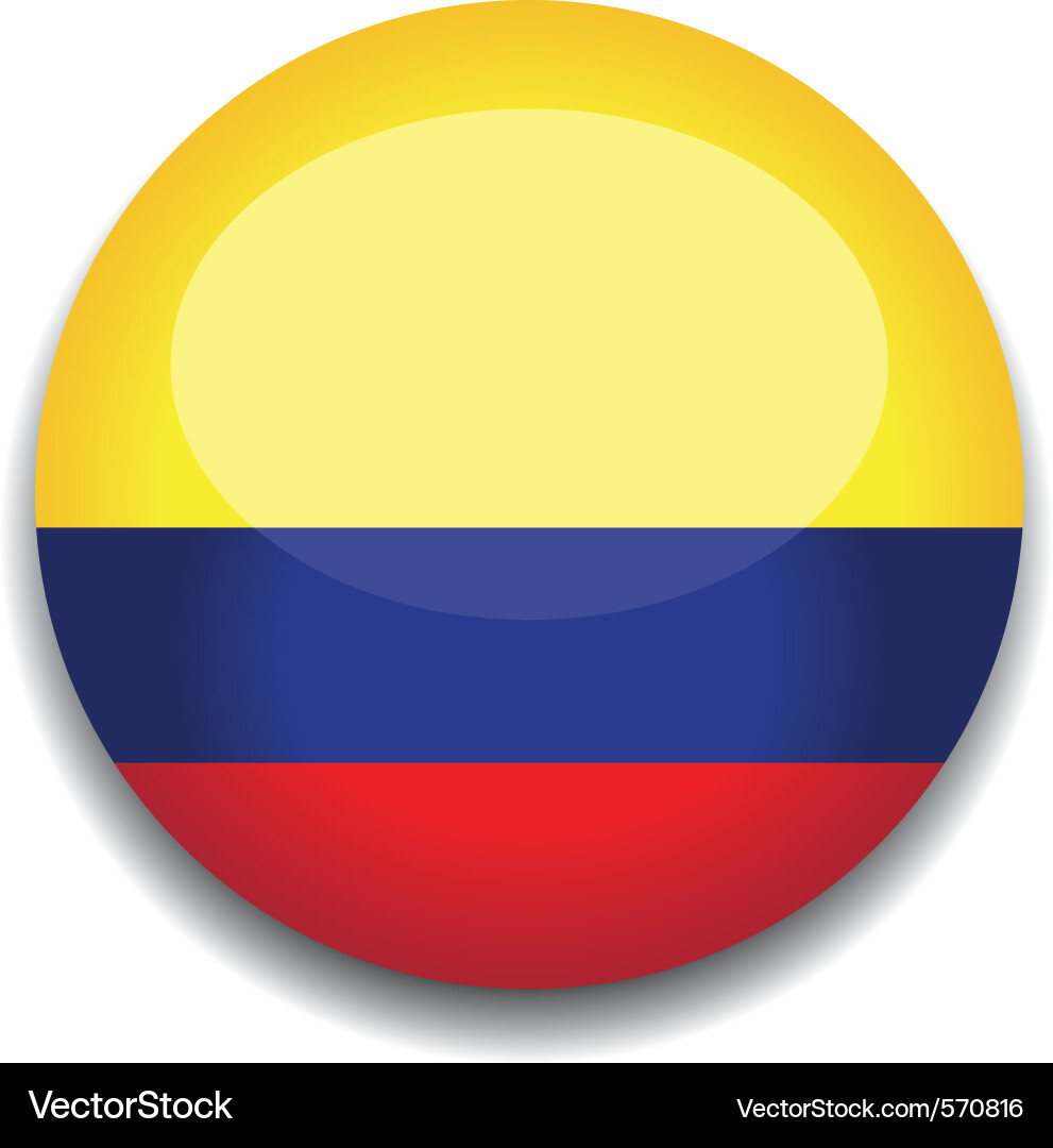 Colombia flag Royalty Free Vector Image - VectorStock