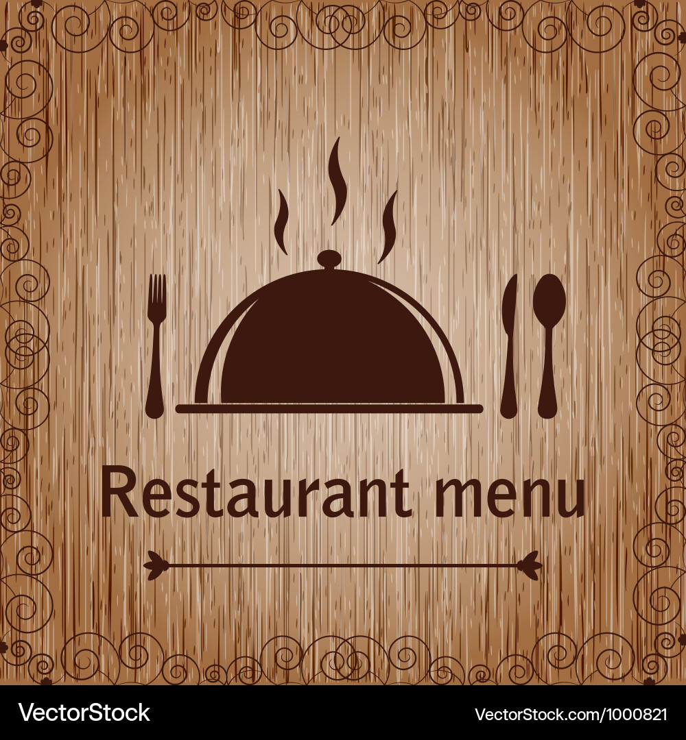 Template of a Restaurant Menu Royalty Free Vector Image