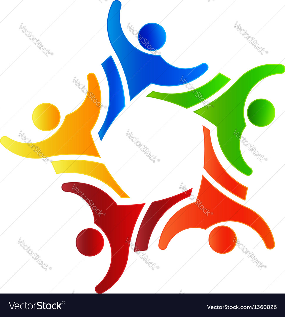 Winner Group people 4 Logo design element Vector Image