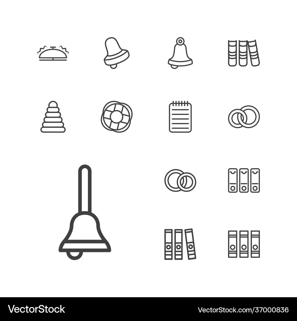 Ring icons Royalty Free Vector Image - VectorStock