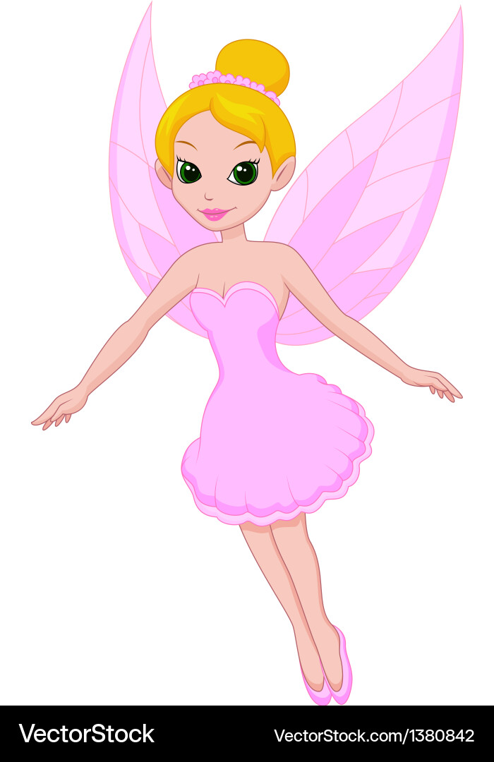 Cute fairy cartoon Royalty Free Vector Image - VectorStock