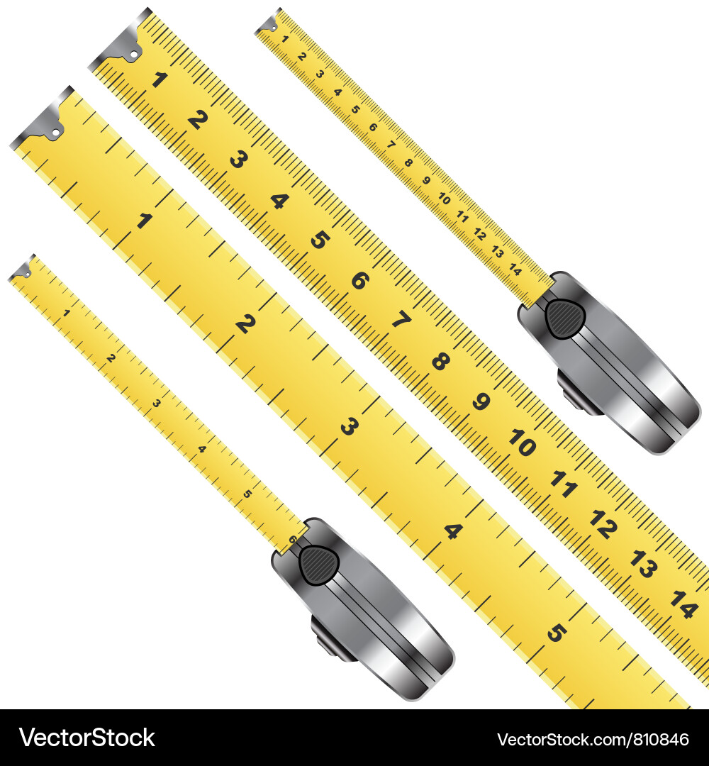 Tape measure Royalty Free Vector Image - VectorStock