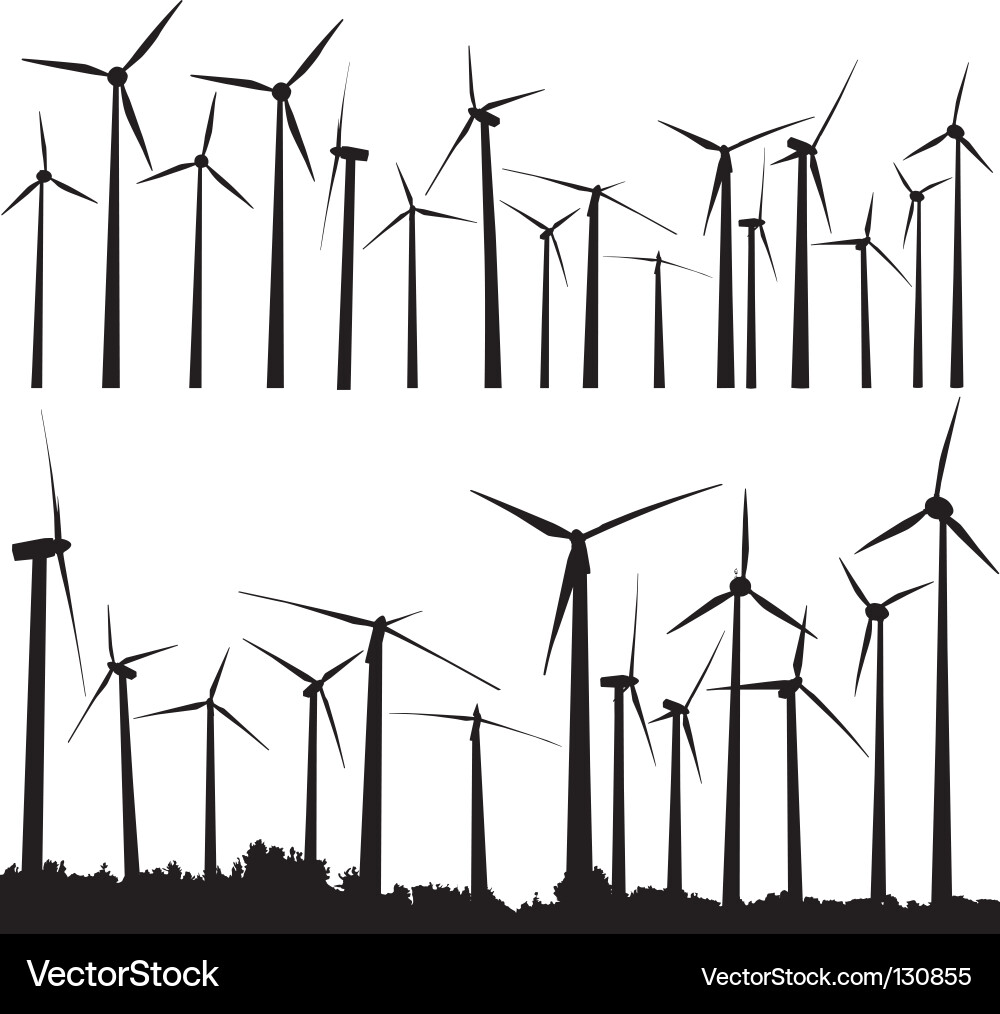 Wind Turbine Vector Free Download