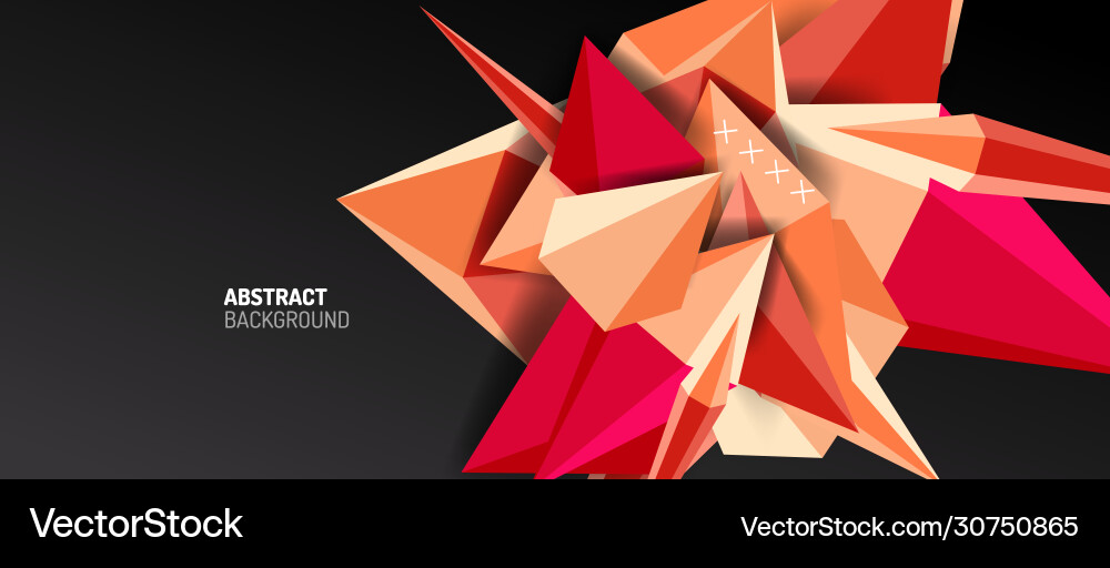Trendy simple triangle abstract background Vector Image