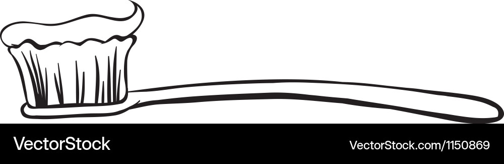 A toothbrush for kids Royalty Free Vector Image