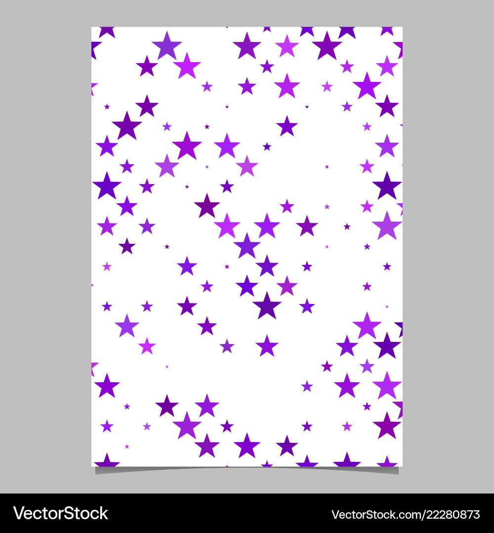 Geometric pentagram pattern background page Vector Image