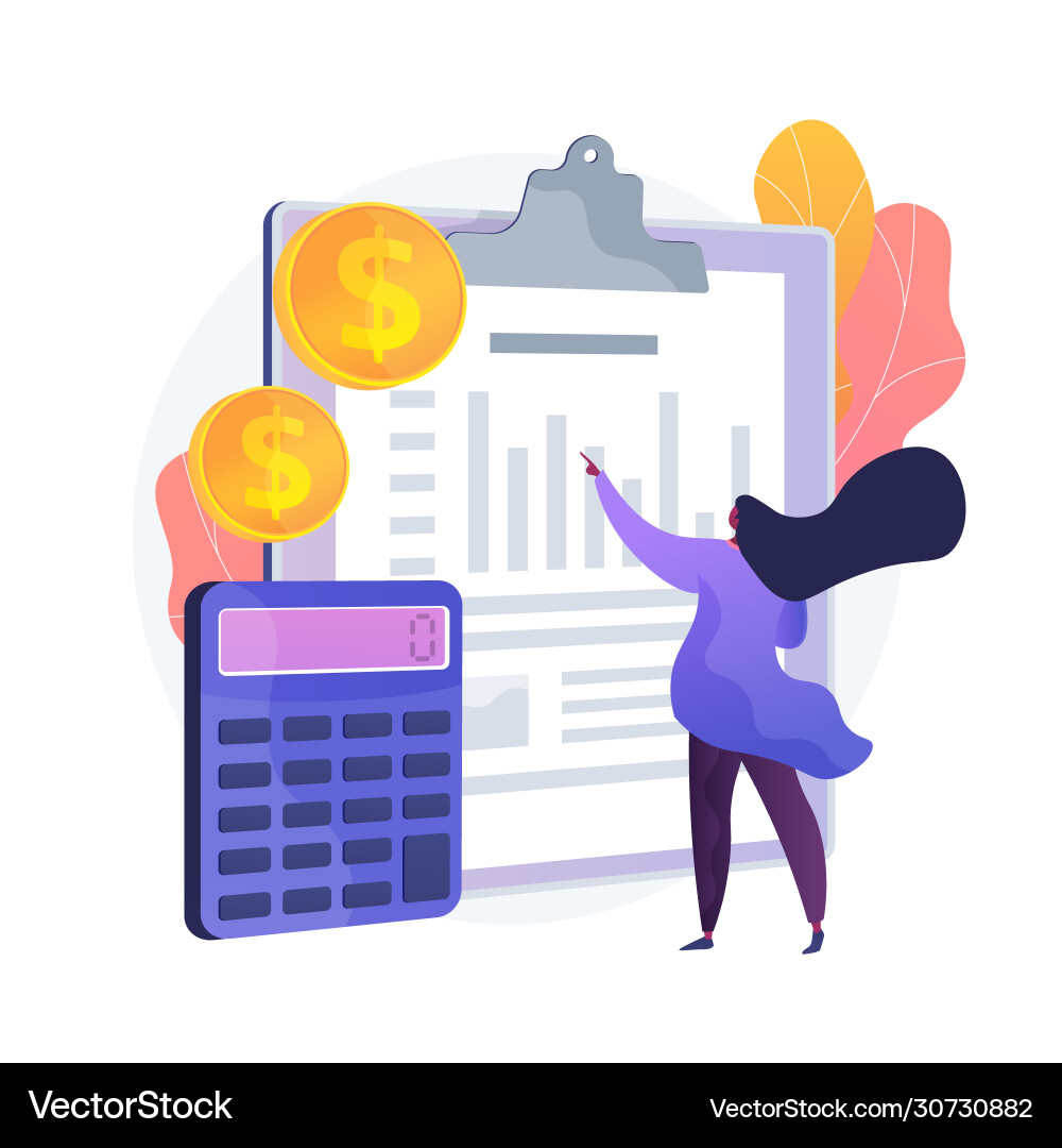 Income statement concept metaphor Royalty Free Vector Image