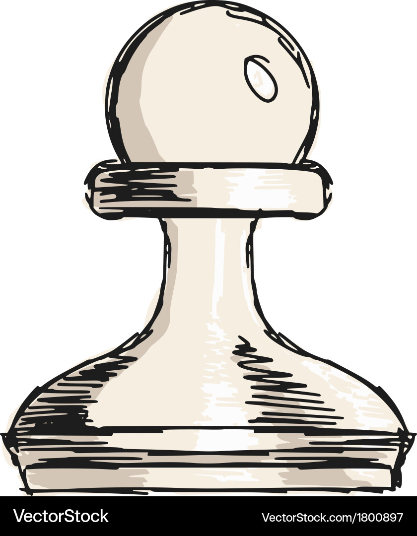 Chess pawn Royalty Free Vector Image - VectorStock