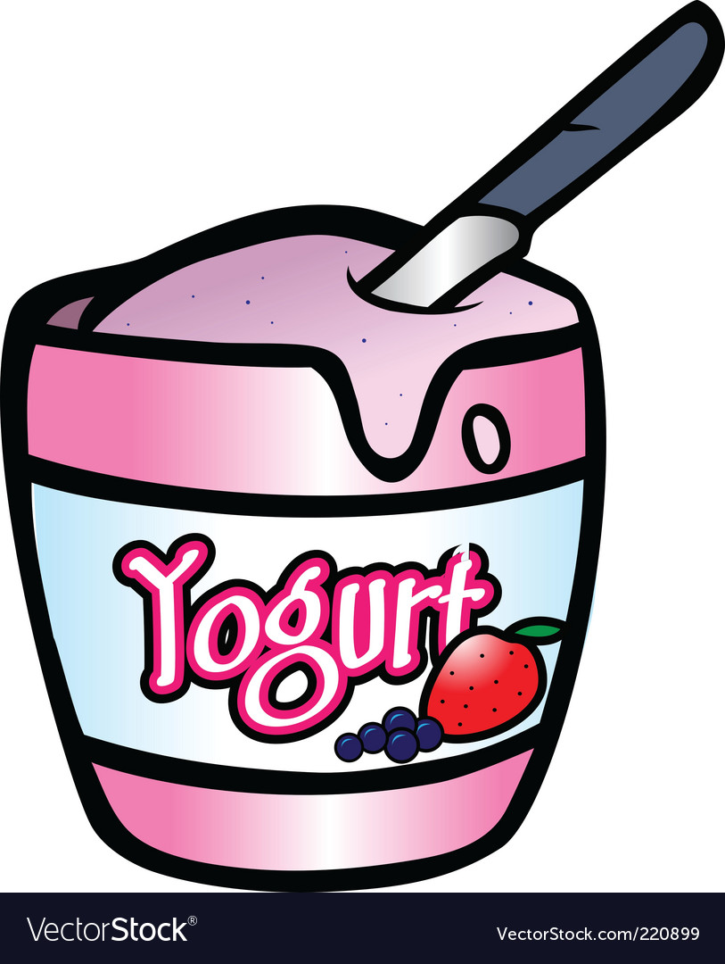 Yogurt Royalty Free Vector Image - VectorStock