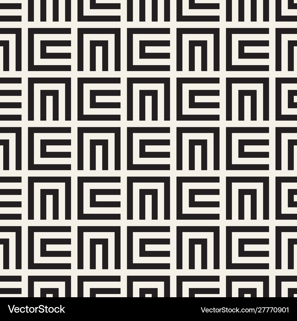 Seamless lines mosaic pattern modern stylish Vector Image