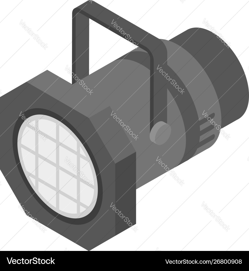 Concert spotlight icon isometric style Royalty Free Vector