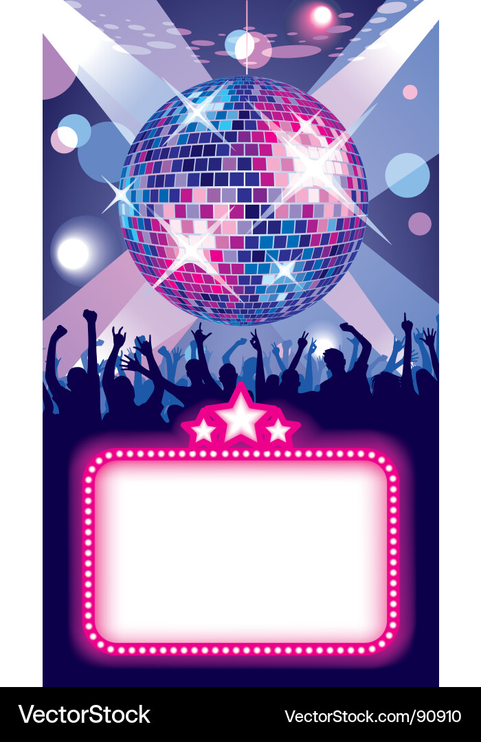 Disco party Royalty Free Vector Image - VectorStock