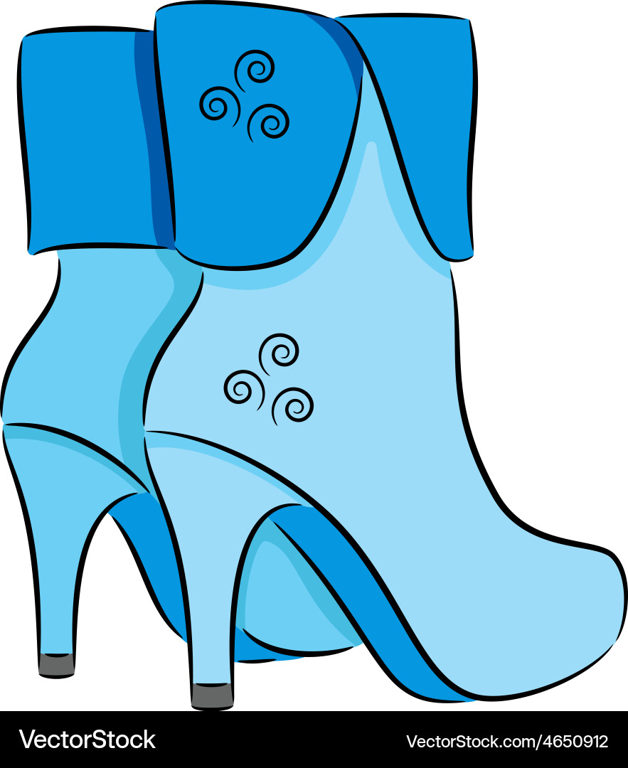 Female boots Royalty Free Vector Image - VectorStock