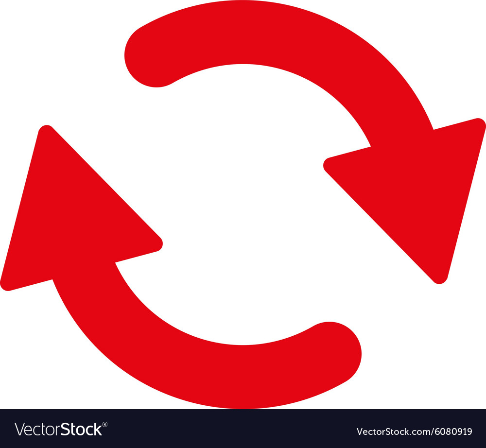 Refresh flat red color icon Royalty Free Vector Image Refresh flat red color icon Royalty Free Vector Image
