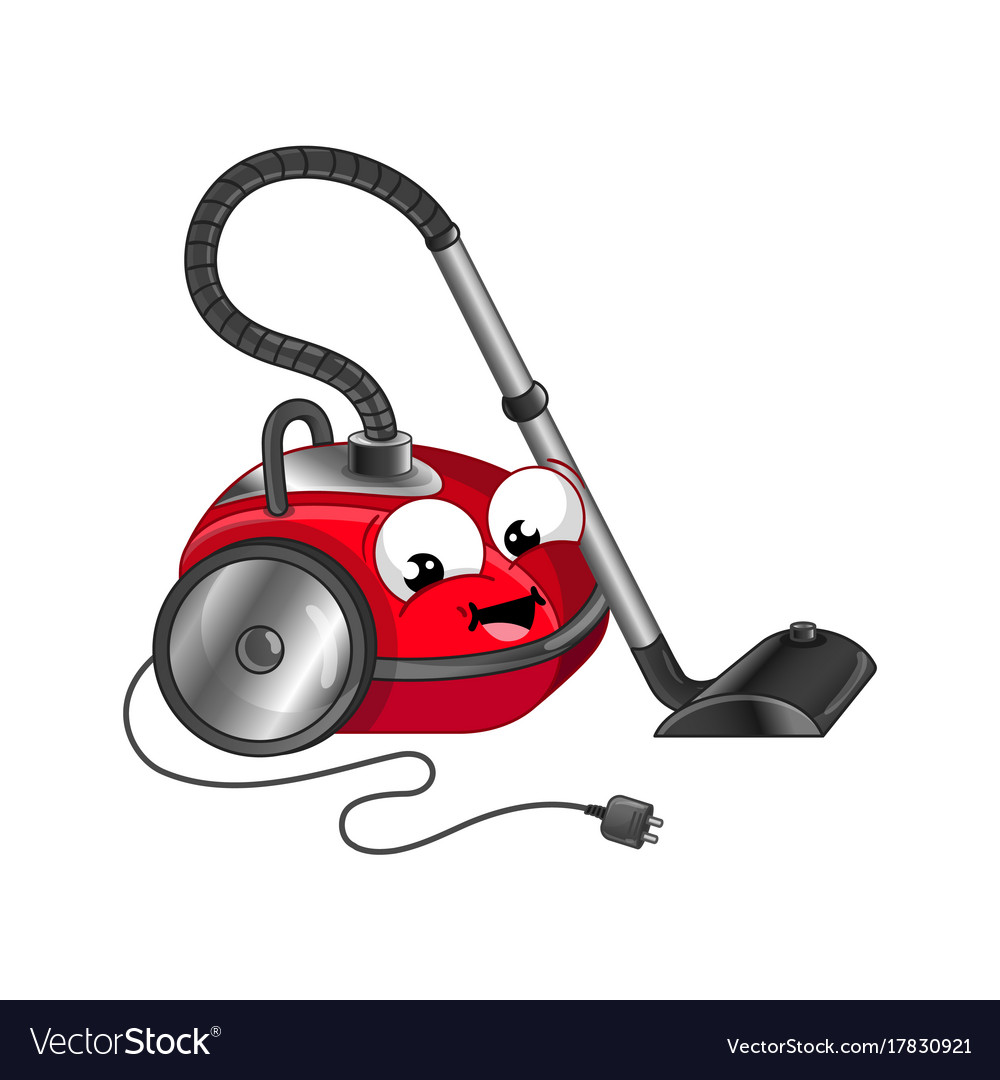 Funny Vacuum Cleaner Cartoon Character Royalty Free Vector