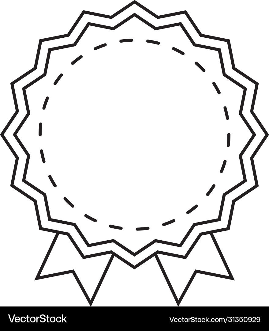 Discount badge blank store tag Royalty Free Vector Image