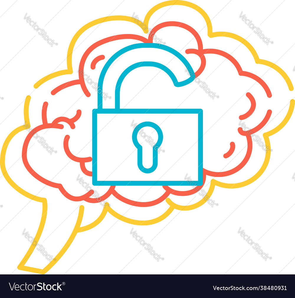 Extrovert function human brain icon Royalty Free Vector Extrovert function human brain icon Royalty Free Vector