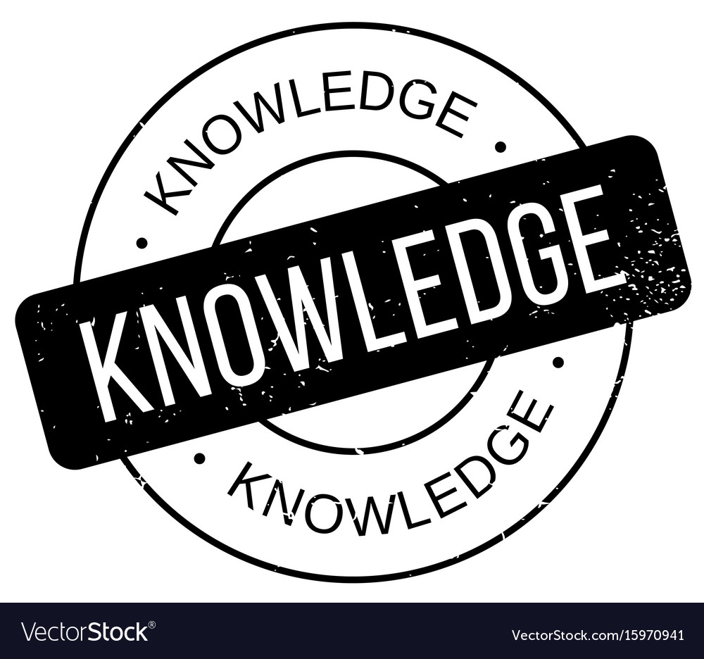 Knowledge rubber stamp Royalty Free Vector Image