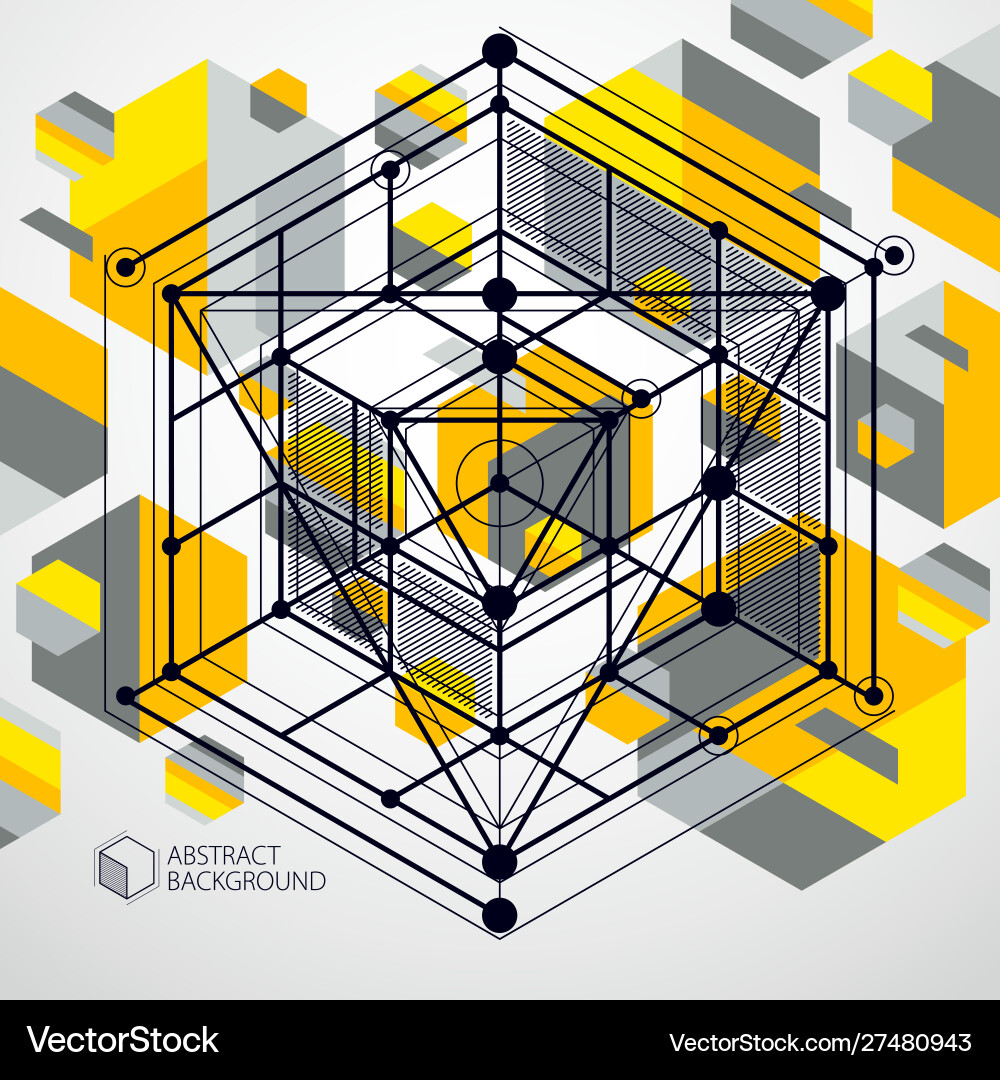 Engineering technology yellow wallpaper made Vector Image