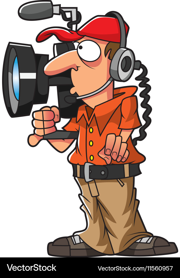 Cameraman Royalty Free Vector Image - VectorStock