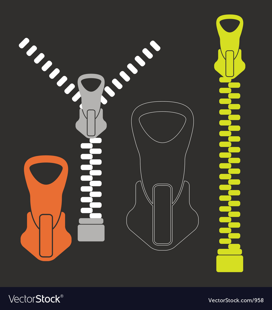 A zip Royalty Free Vector Image - VectorStock