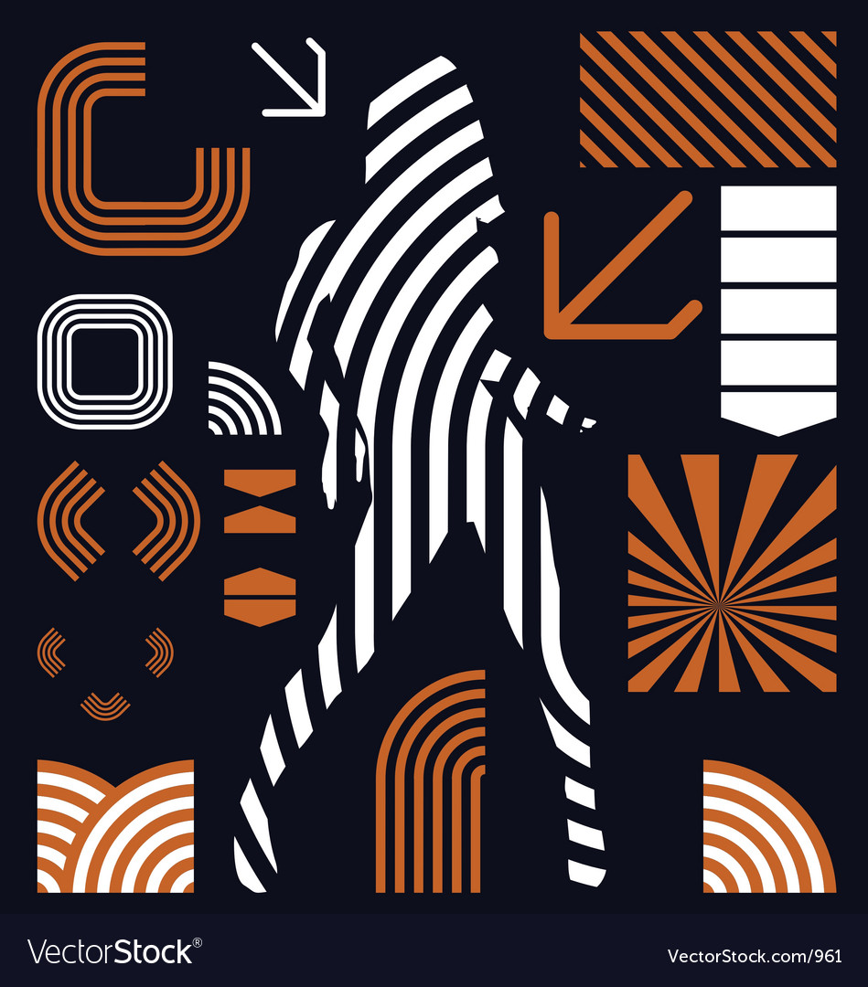 Stripe graphic elements Royalty Free Vector Image