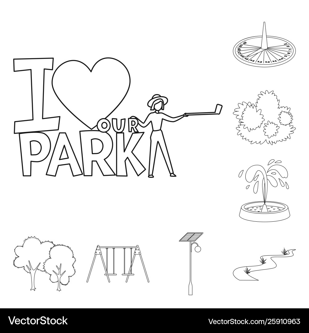 Design landscape and nature sign set Royalty Free Vector