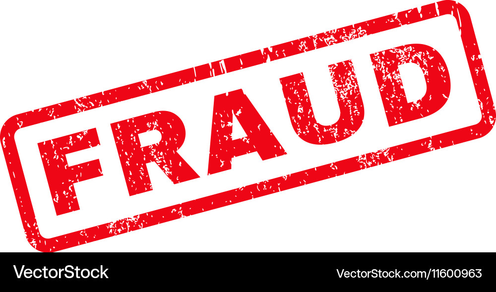 Fraud text rubber stamp Royalty Free Vector Image