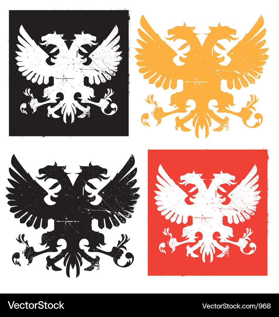 Heraldry eagle Royalty Free Vector Image - VectorStock