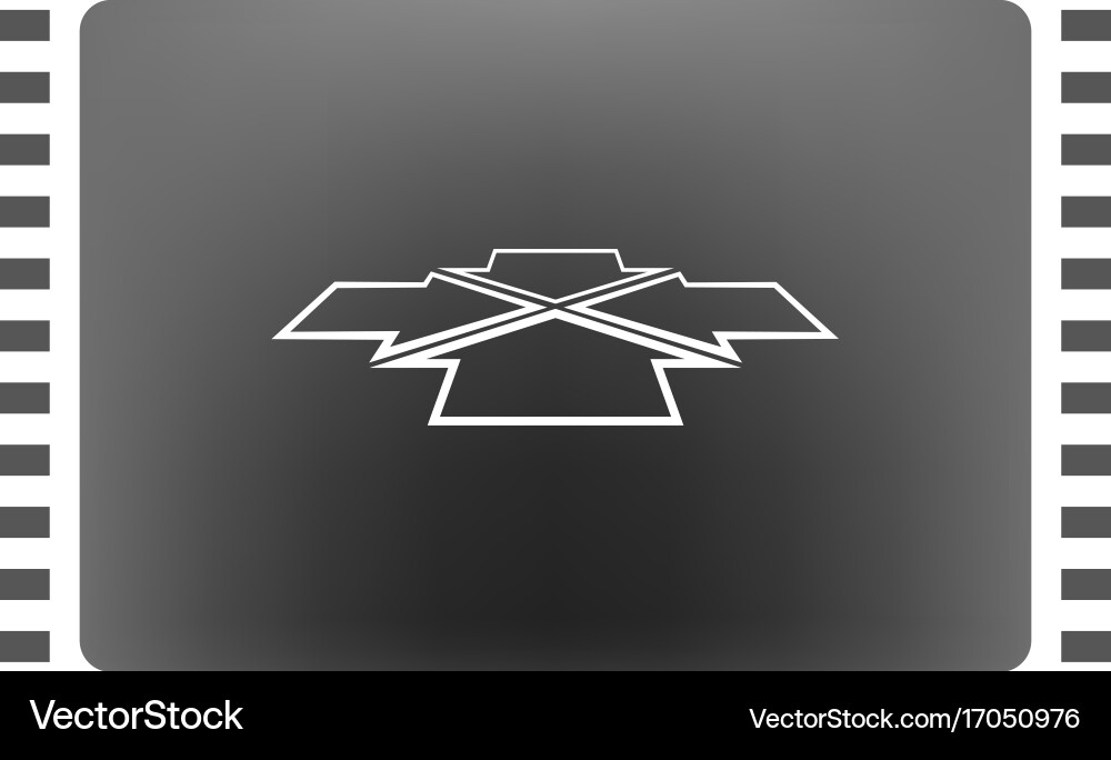 Four arrows facing each other in perspective Vector Image