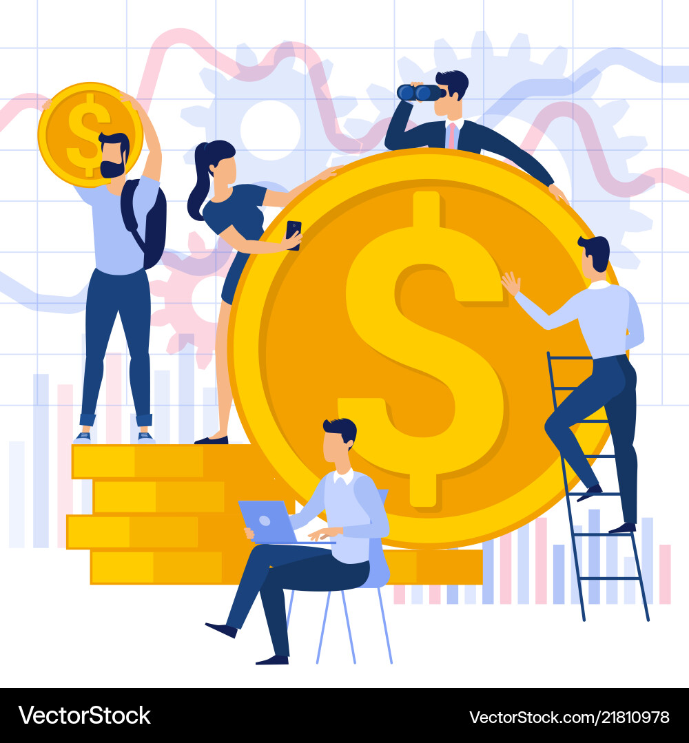 Business team work concept Royalty Free Vector Image