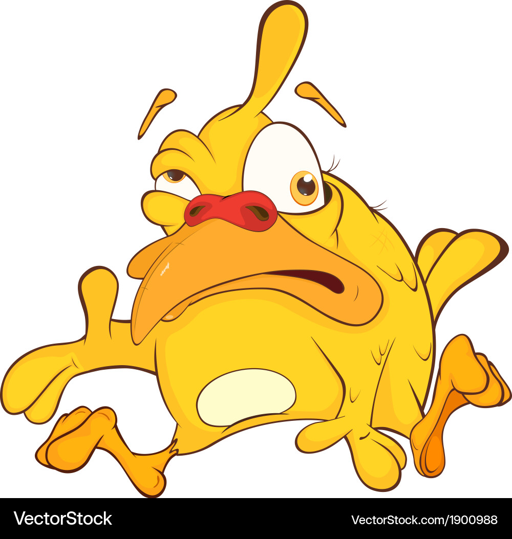 Winking chicken Royalty Free Vector Image - VectorStock