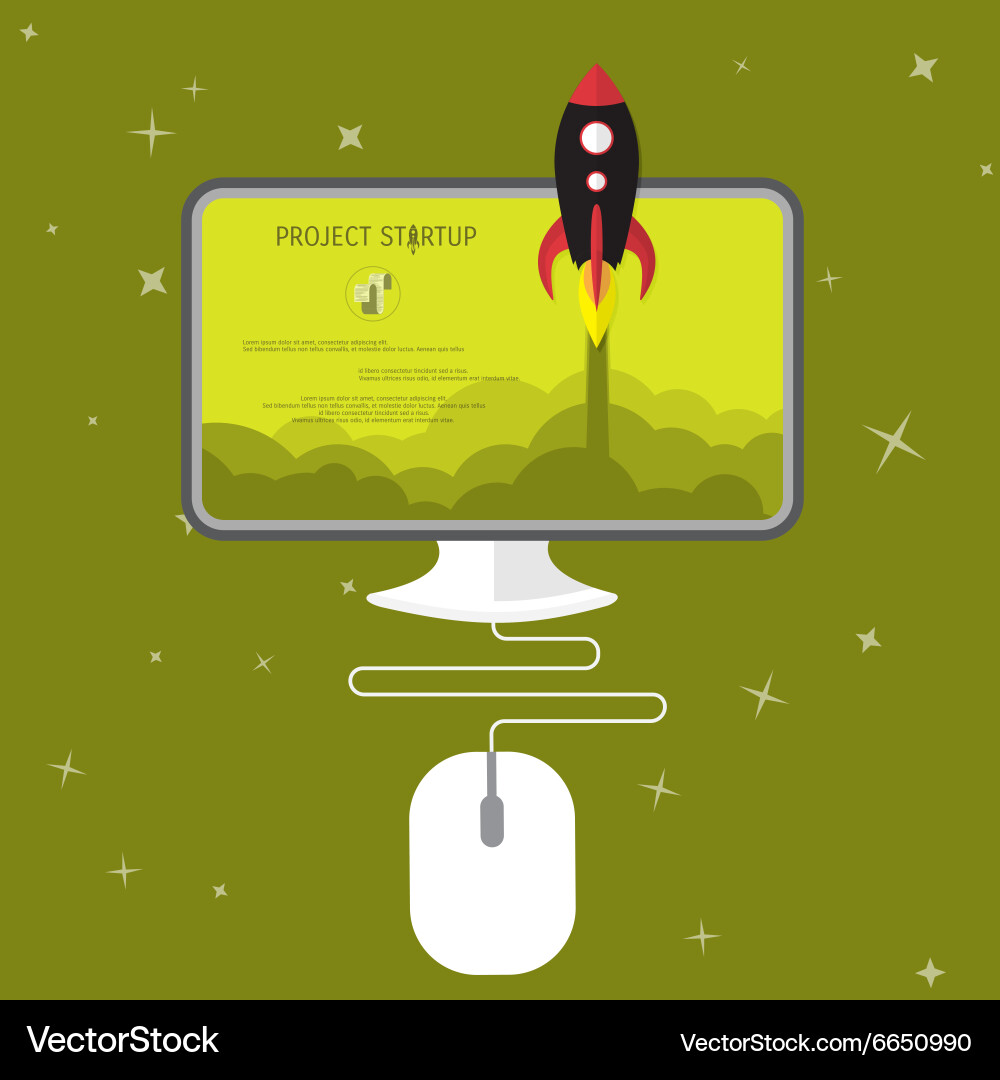 Business concept for project startup Royalty Free Vector