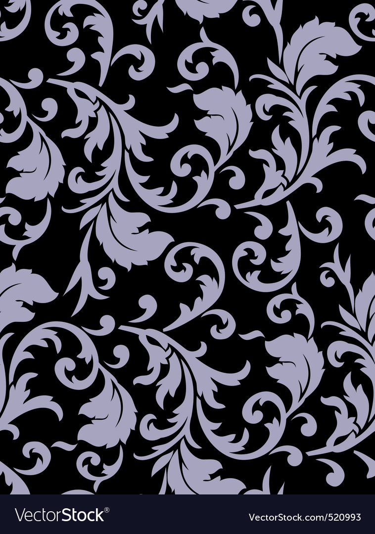 Seamless Damask Pattern Royalty Free Vector Image Vectorstock