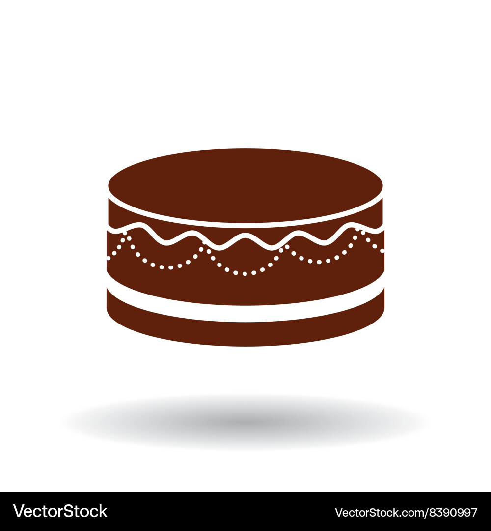 Cake icon design Royalty Free Vector Image - VectorStock