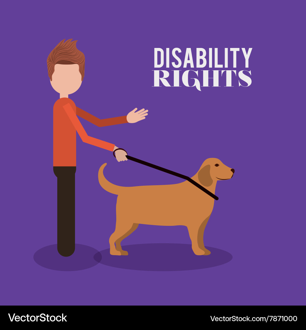 Disability rights design Royalty Free Vector Image
