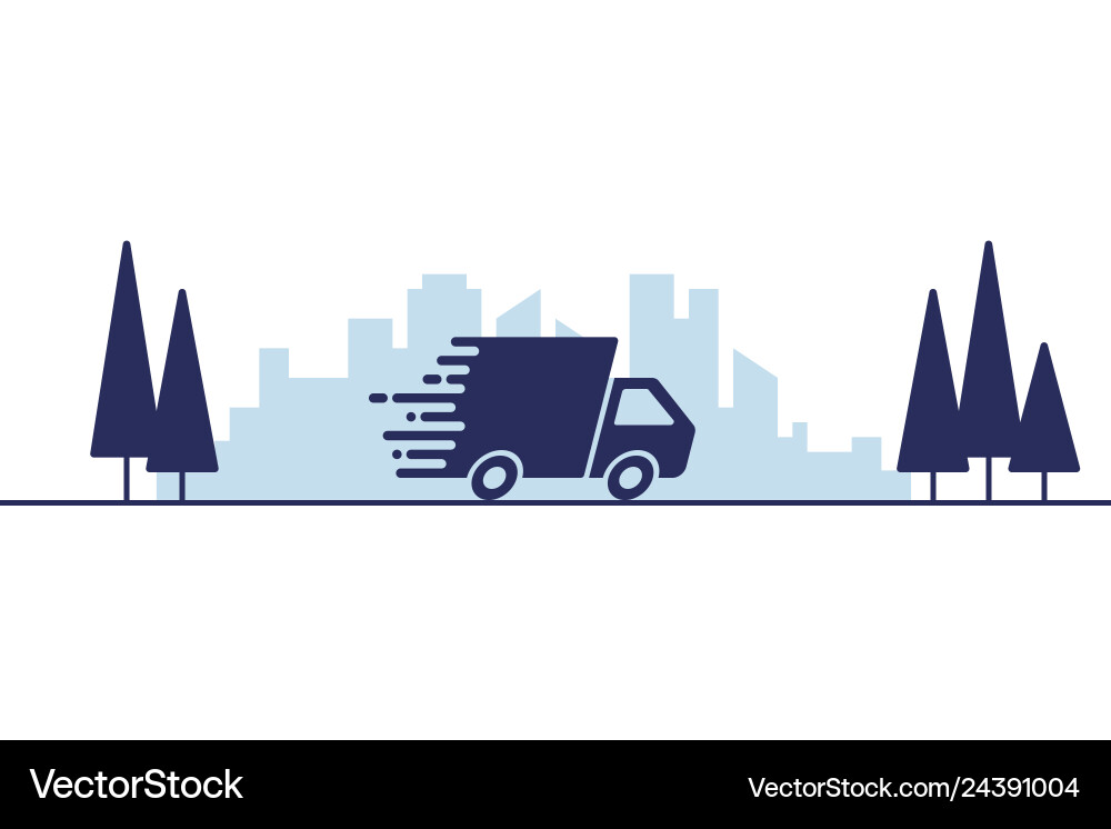 Fast shipping Royalty Free Vector Image - VectorStock