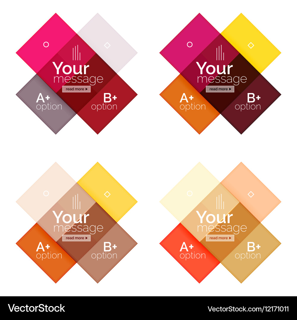 Color stripes infographics templates Royalty Free Vector