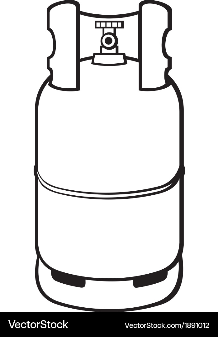 A propane gas cylinder Royalty Free Vector Image